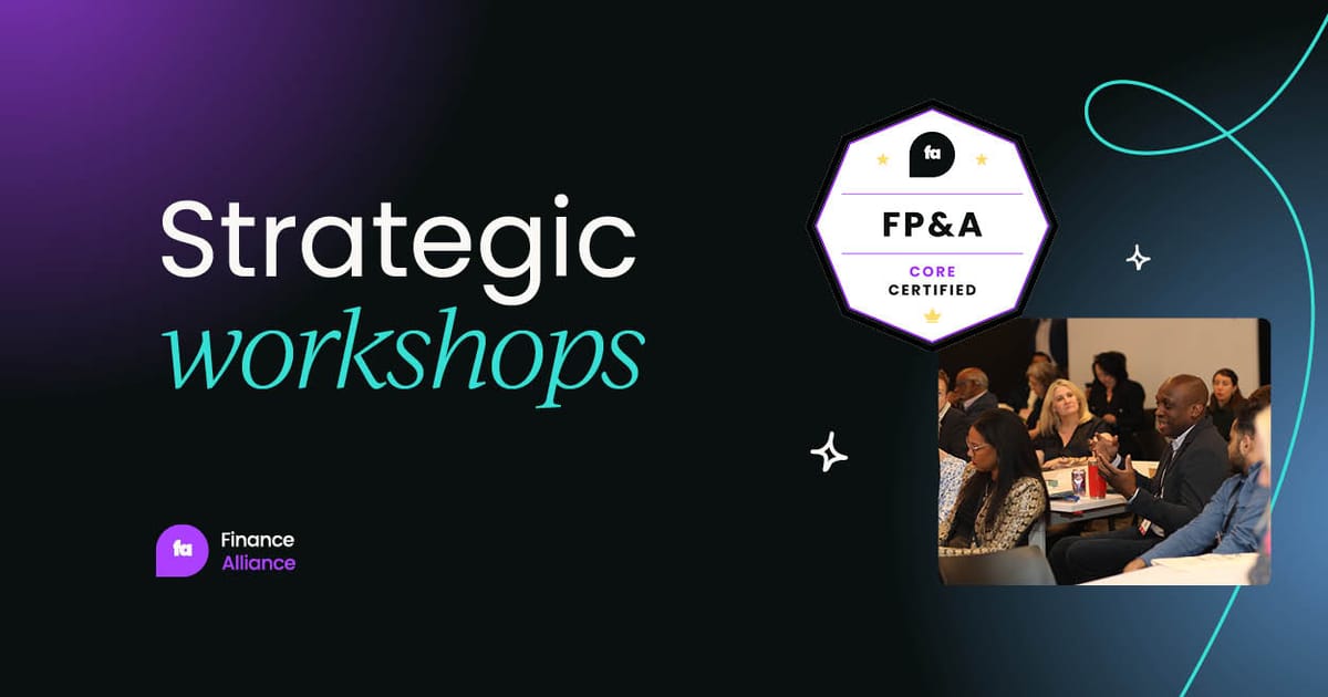 Strategic finance workshops